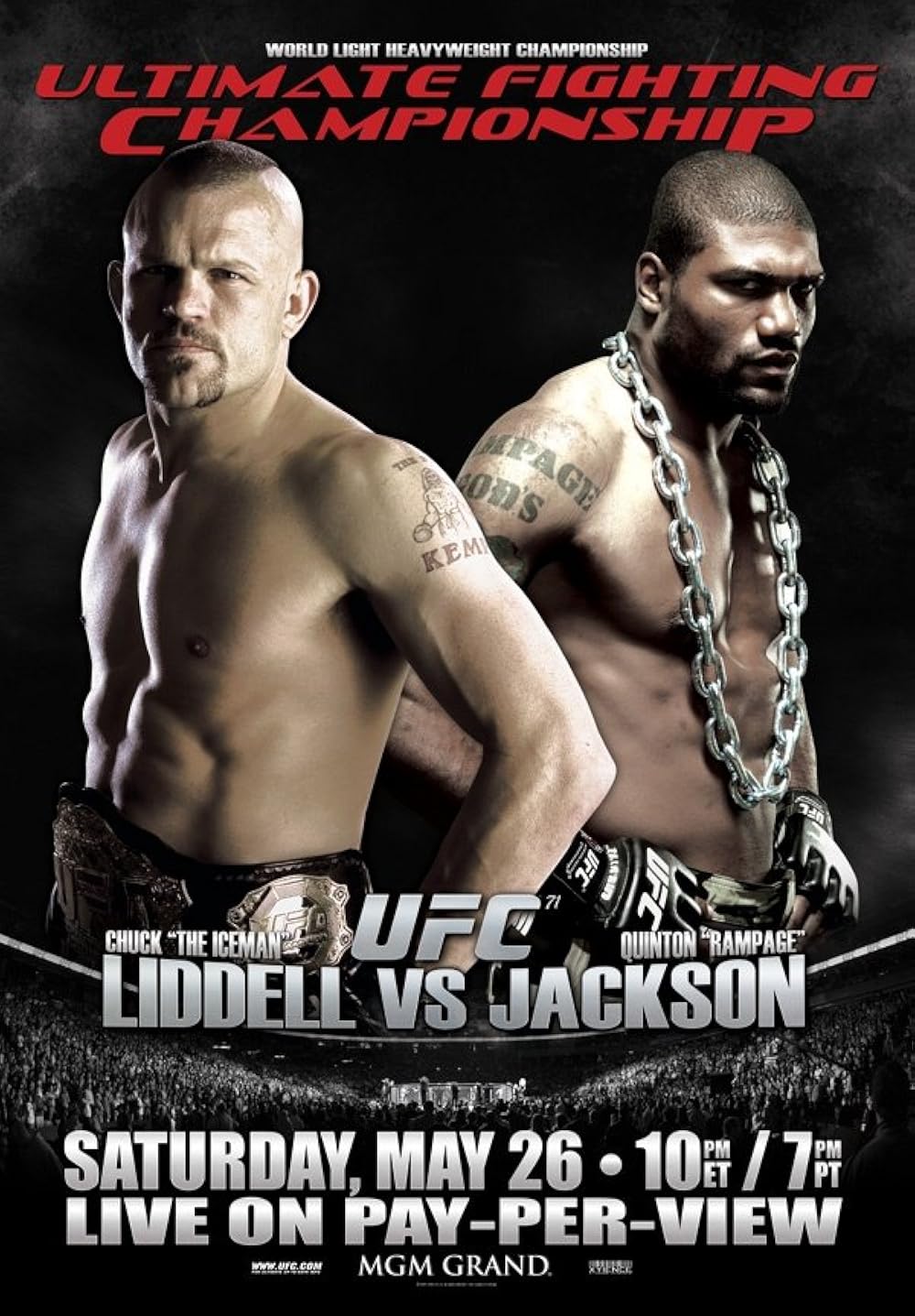 Un día como hoy: Rampage Jackson terminó la era Chuck Liddell en UFC